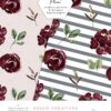 Floral Digital Paper, Burgundy Blush Watercolor Fall Scrapbooking Paper ...