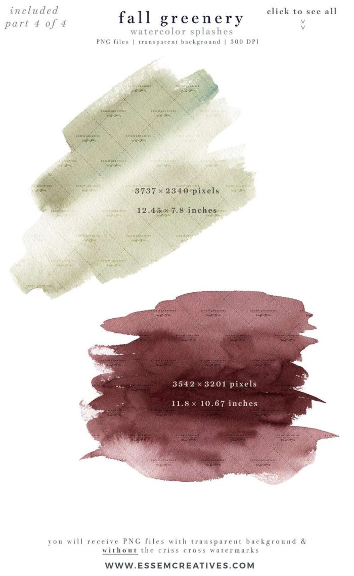 Watercolor Fall Leaves Clipart Background Graphics, Laurel Wreath ...