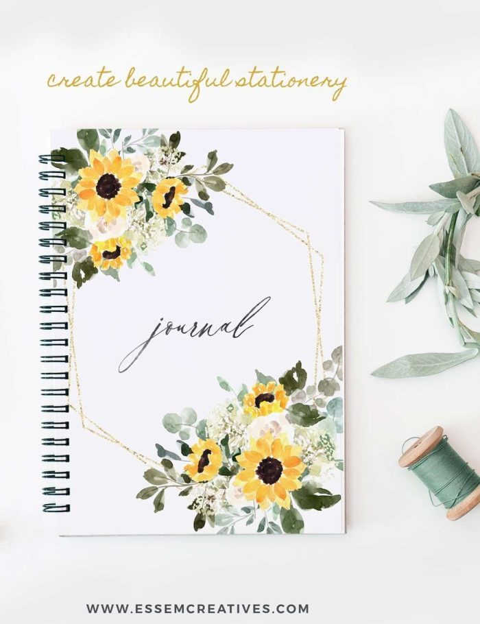Watercolor Sunflowers Baby's Breath Floral Clipart Painting PNG ...