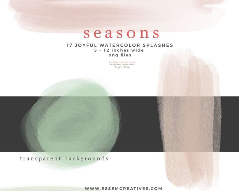 Pastel Christmas Watercolor Clipart Graphics Background Border, Blush ...