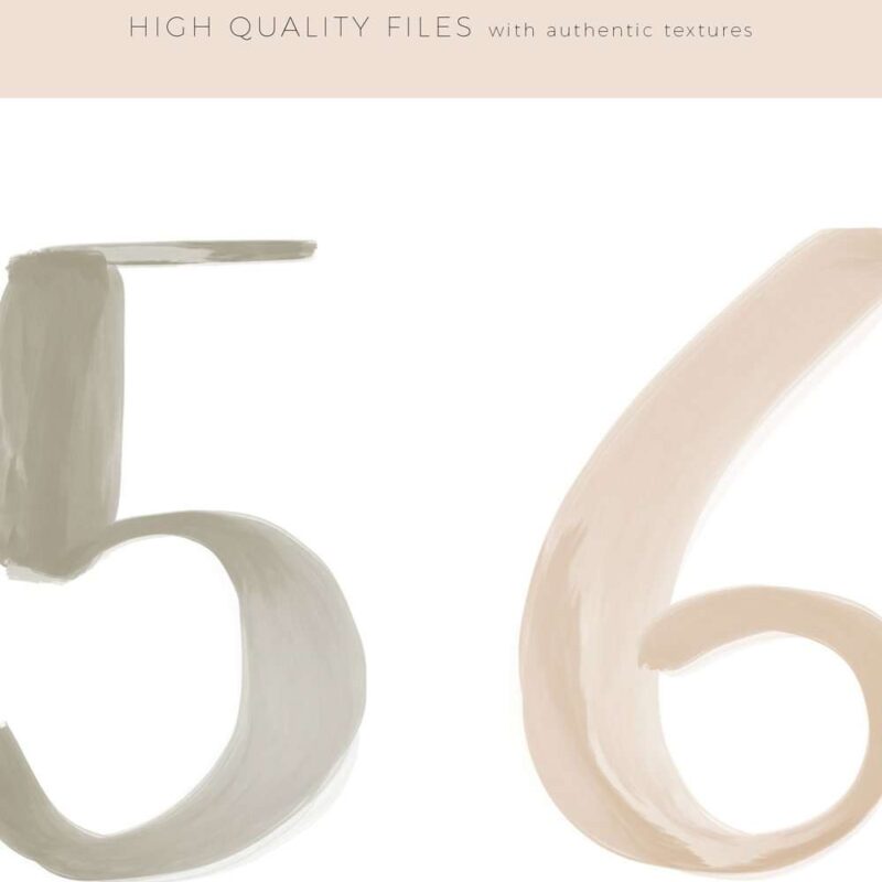 Printable Numbers Poster, Neutral Boho 0-10 123 Numbers Print for ...