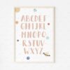 Printable Space Alphabet Poster, Solar System Print, Planets Boho ABC ...