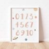 Printable Alphabet and Numbers Poster, Neutral Boho ABC Print for ...