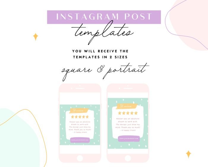 Rainbow Instagram Post Templates Canva, Positive Quotes for Instagram ...